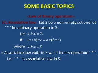 SOME IMPORTANT TOPICS OF GROUP THEORY IN MODERN-1.pptx | Physics | Science
