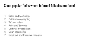 Some informal fallacies | PDF