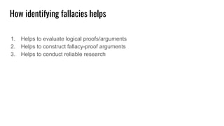 Some informal fallacies | PDF