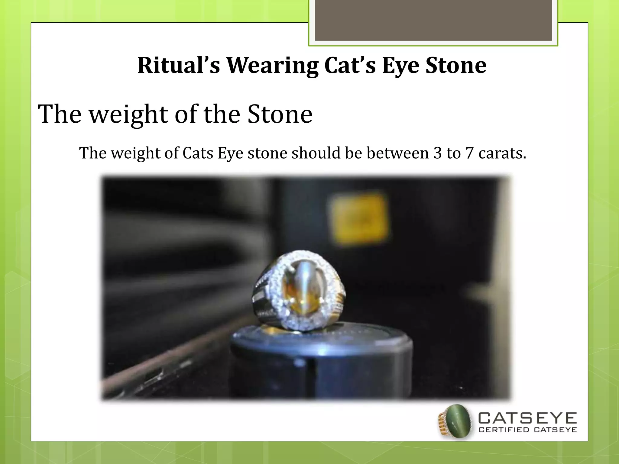 Some Information About Cat's Eye Gemstone | PPTX | Cats | Pets