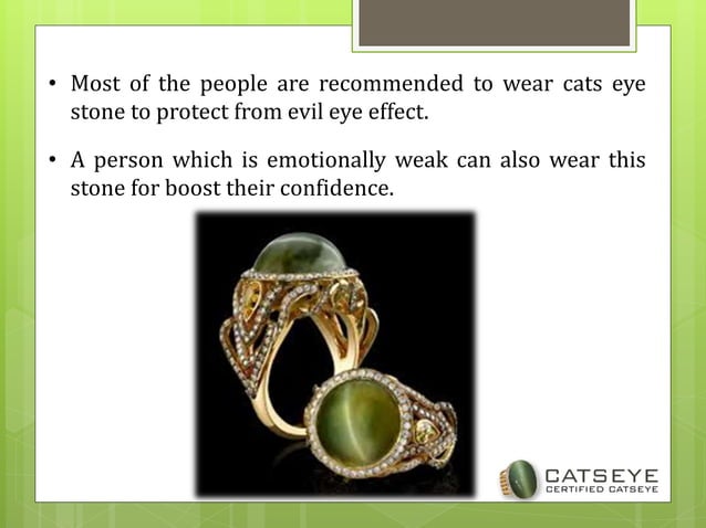 Some Information About Cat's Eye Gemstone | PPTX | Cats | Pets