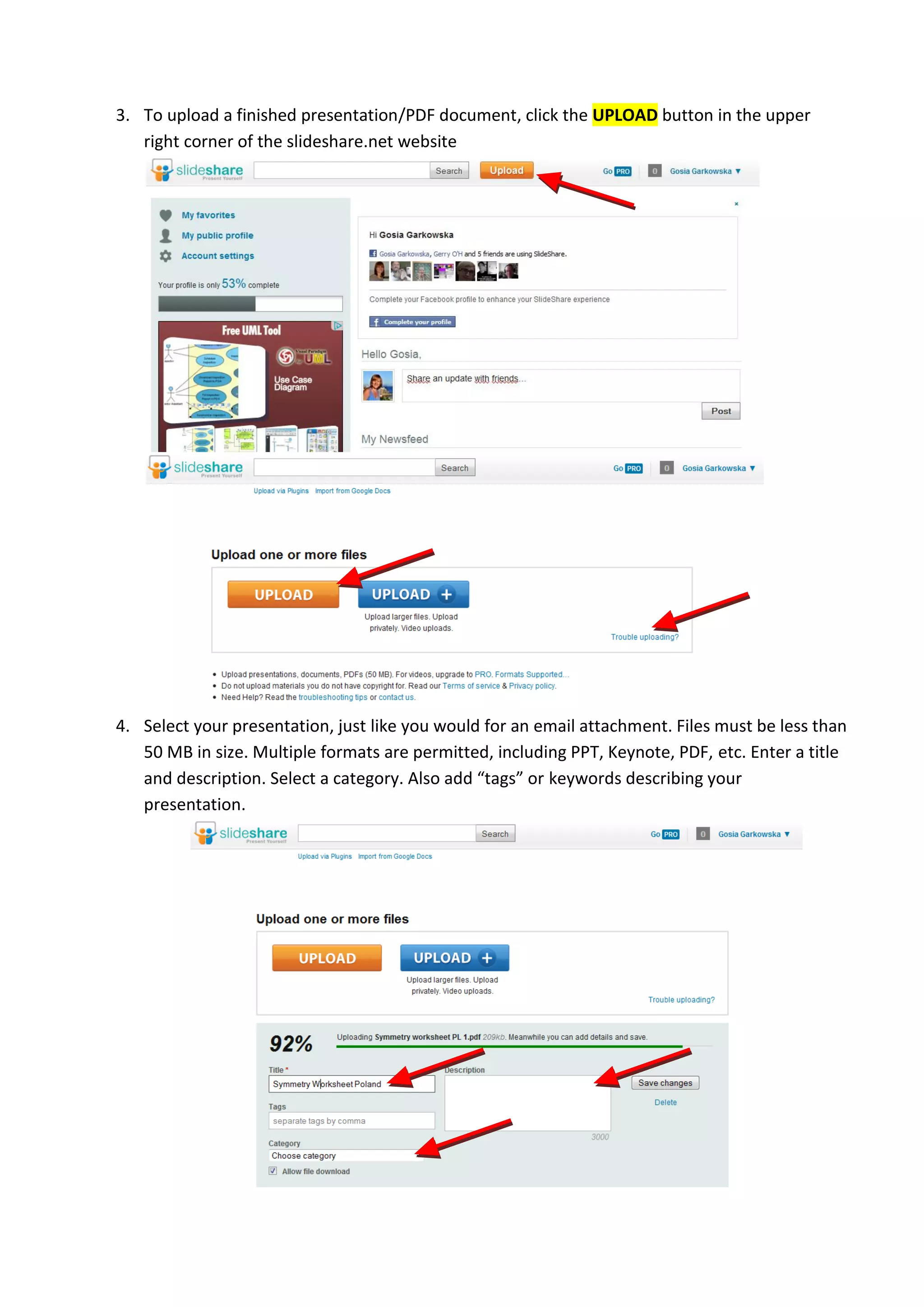 Some information about slideshare | PDF | Web Design and HTML | Internet
