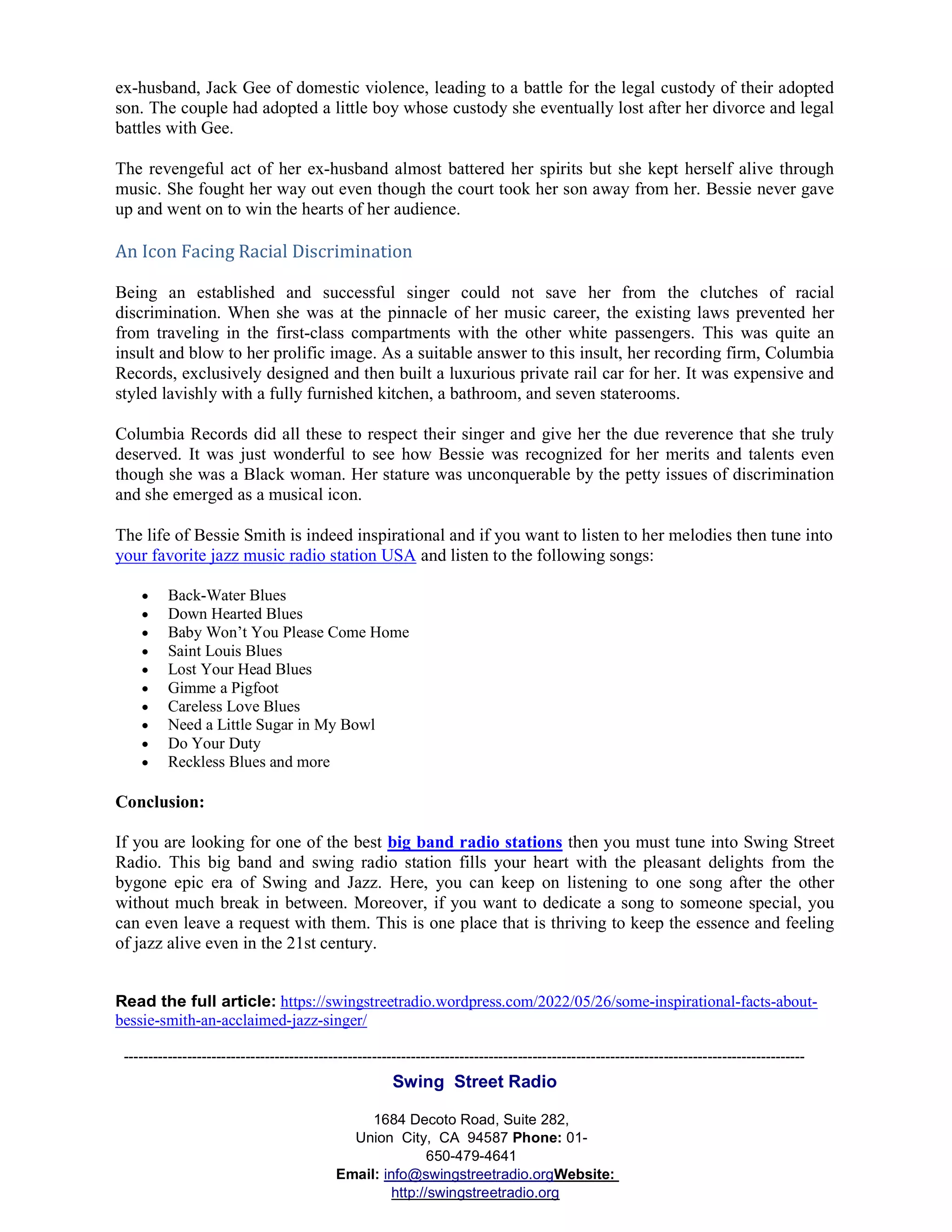 Some Inspirational Facts About Bessie Smith An Acclaimed Jazz Singer.pdf