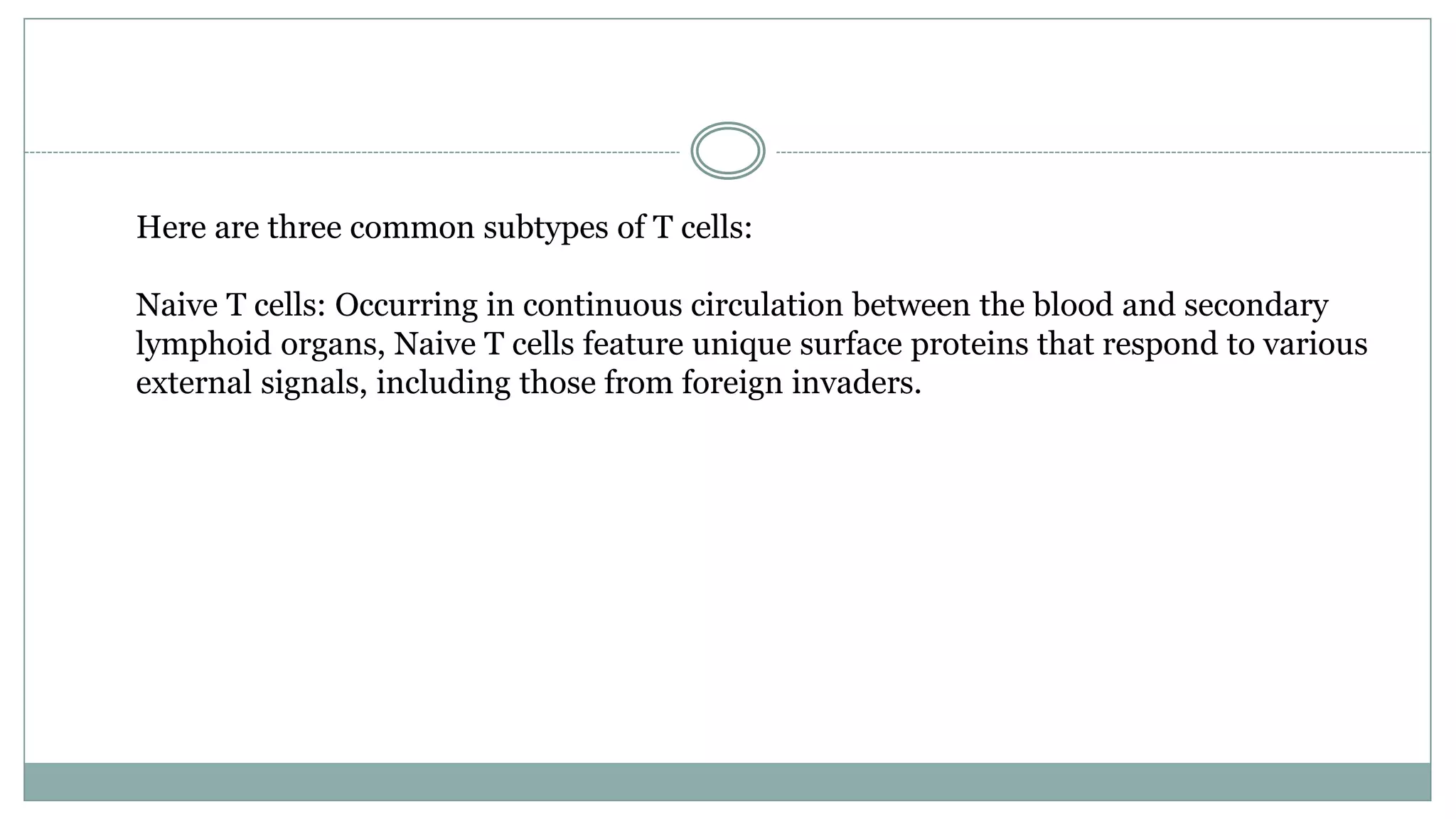 Some Memory T Cell Subtypes | PPT