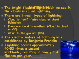 Some Natural Phenomena class 8 EVS by arpit | PPTX