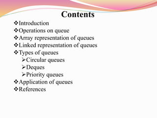 queue & its applications | PPTX