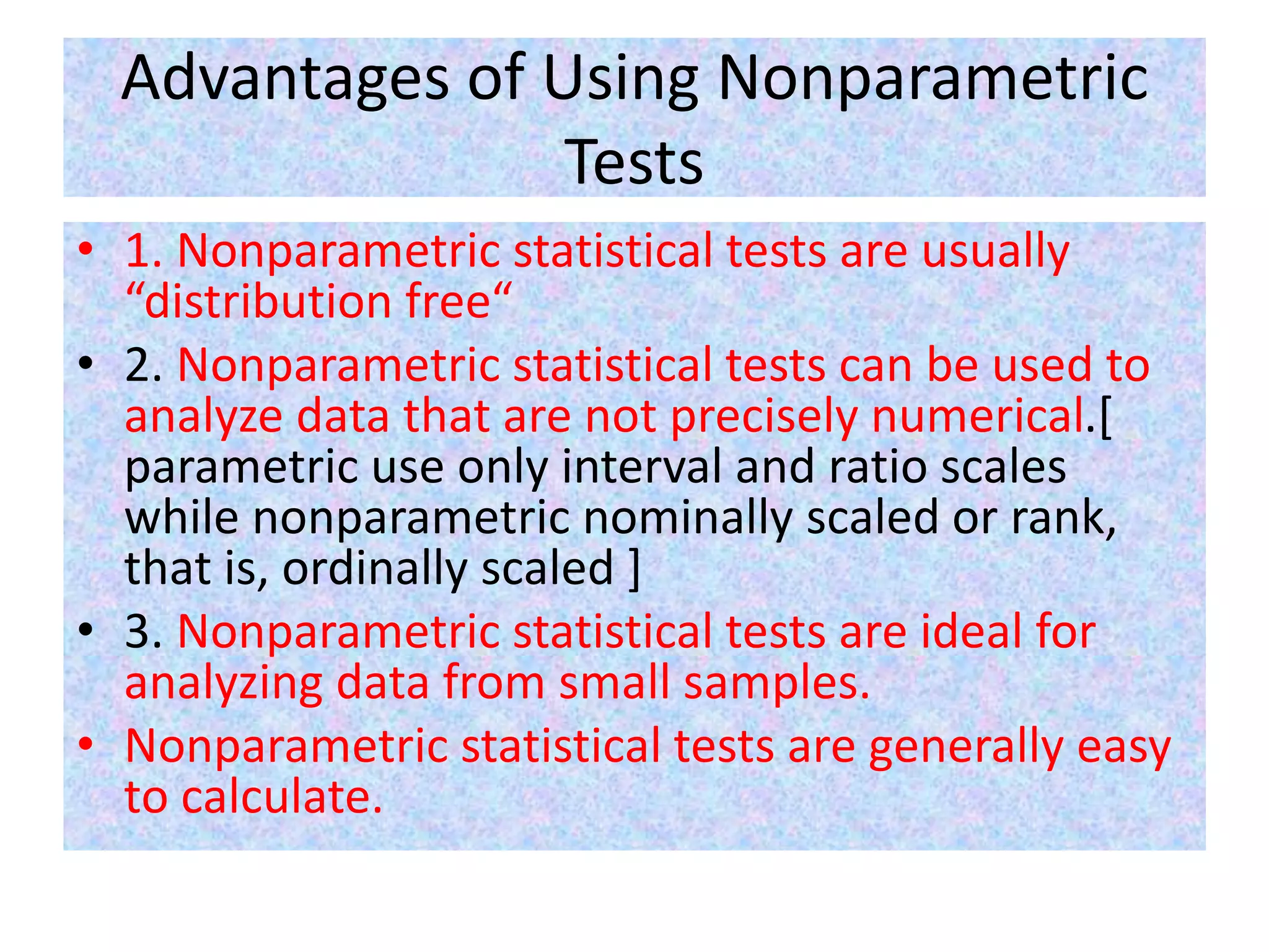 Some Nonparametric Statistic For Categorical And Ordinal Data Ppt