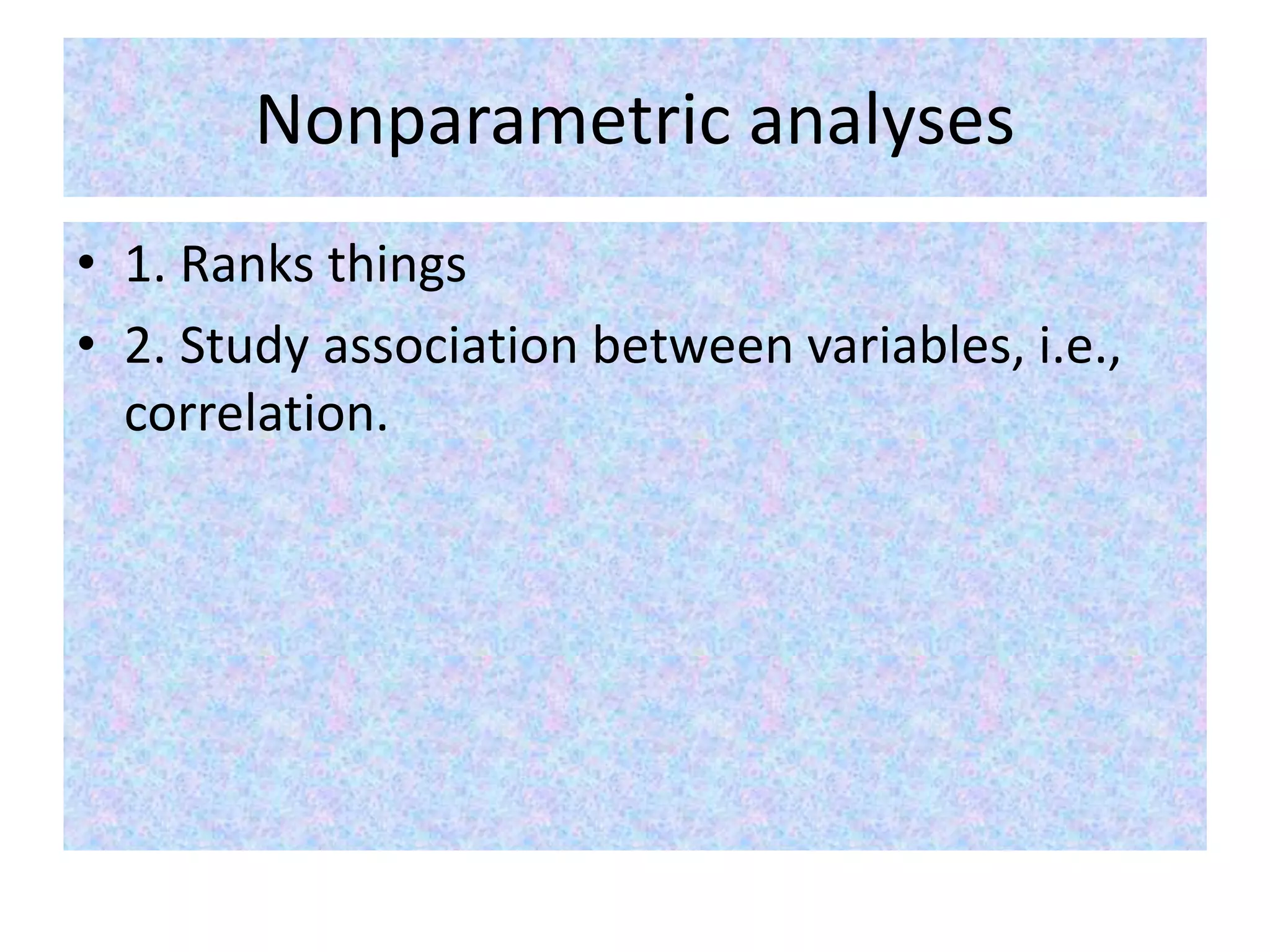 Some Nonparametric Statistic For Categorical And Ordinal Data Ppt