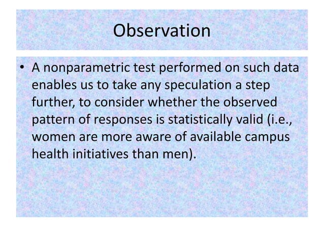 Some Nonparametric Statistic For Categorical And Ordinal Data Ppt