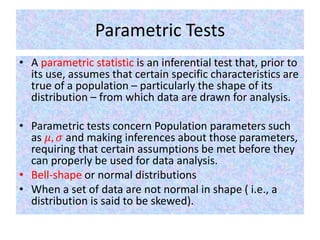 Some nonparametric statistic for categorical & ordinal data | PPT