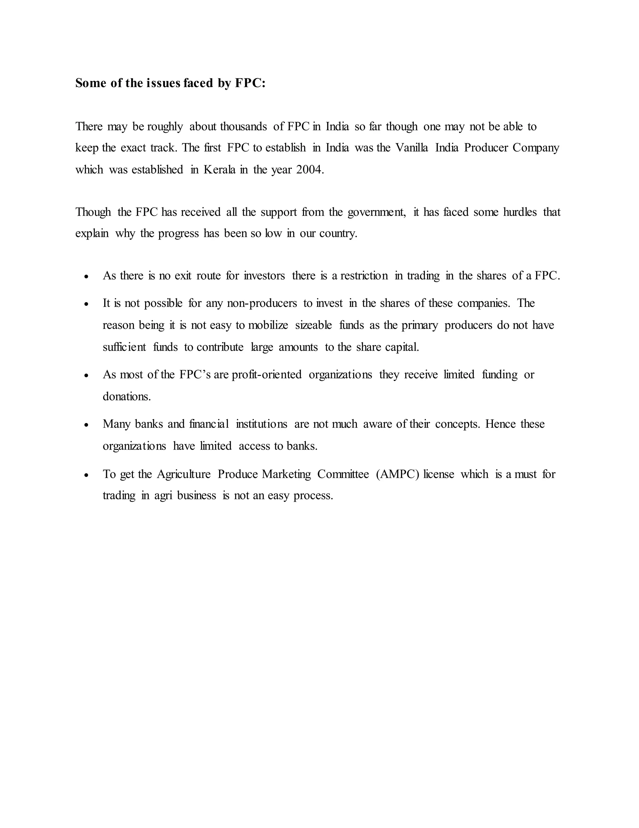 Some of the issues faced by fpc | PDF