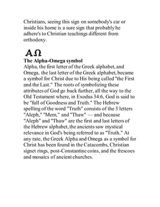 Some of the most important symbols for orthodox christians in the ...