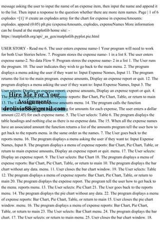someone help Python programming After the loop ends, return the expe.pdf
