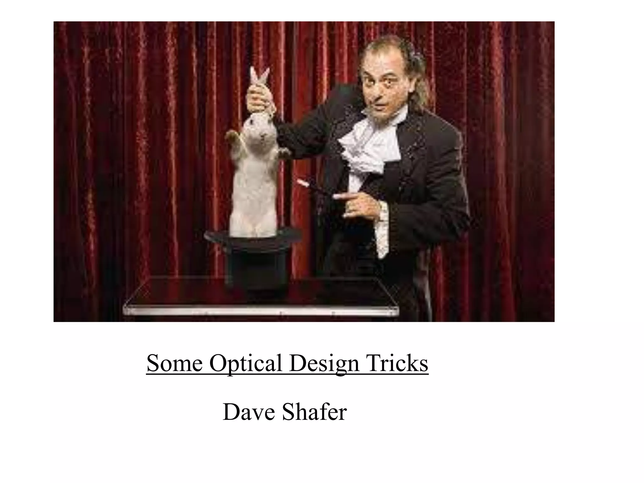 Some optical design tricks | PPTX