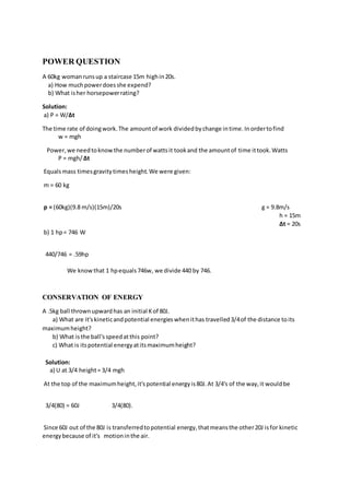 Some physics topics questions | DOCX