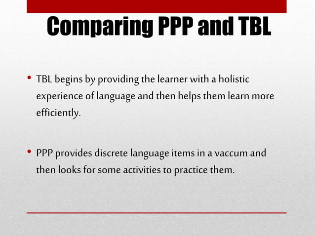 TASK BASED LEARNING | PPTX