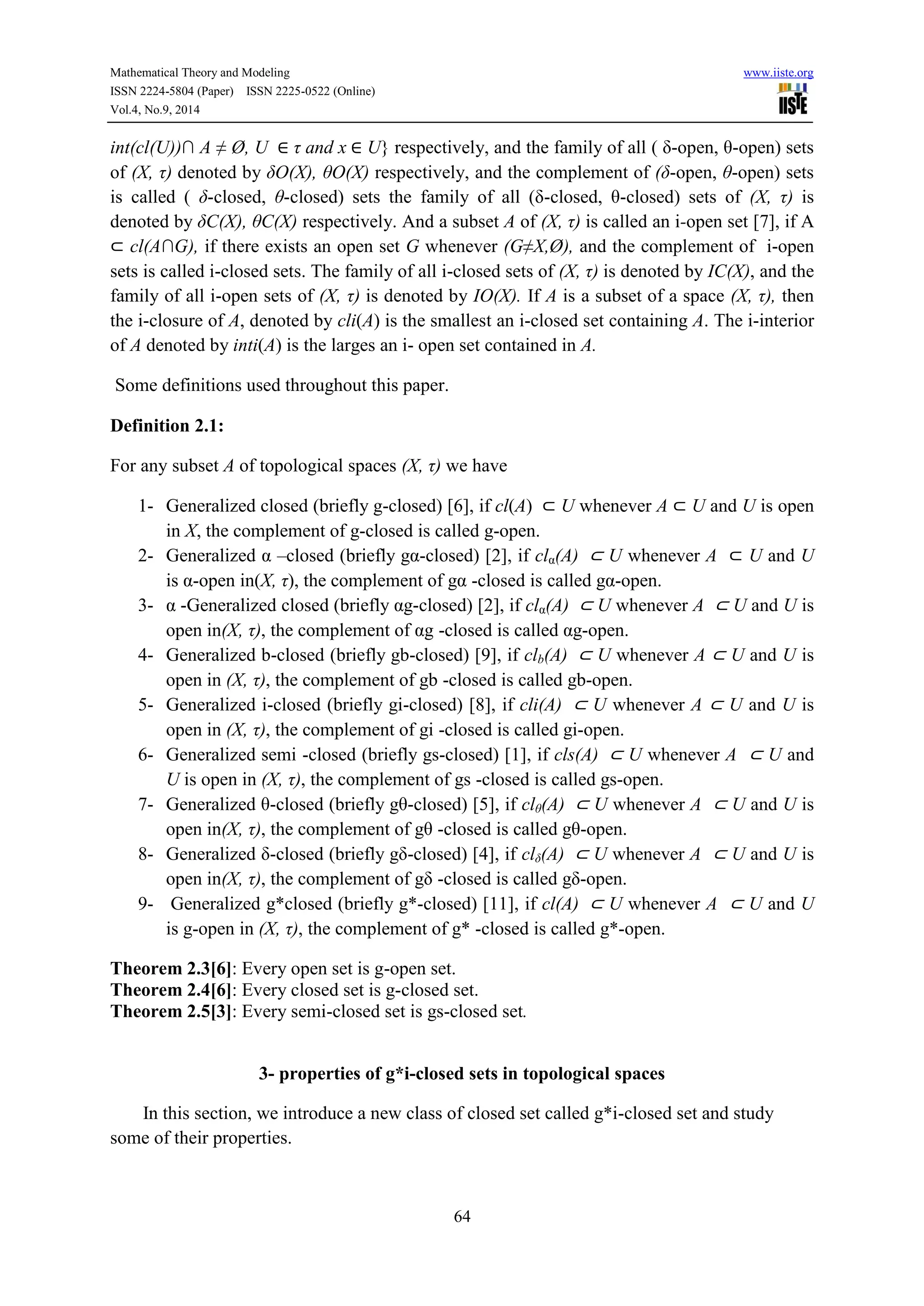 Some properties of gi closed sets in topological space.docx