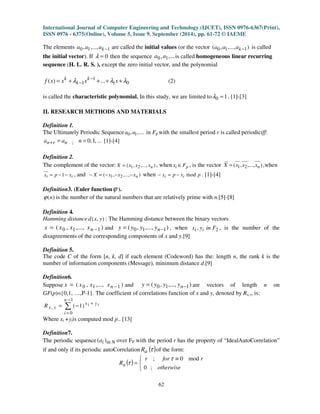 Some properties of m sequences over finite field fp | PDF