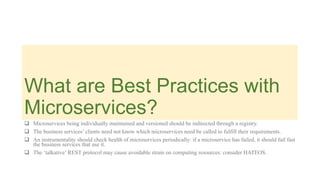 Some questions on microservices | PPTX