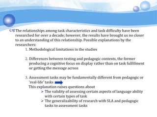 Some Reflections on Task-based Language Performance Assessment | PPT
