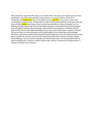 Some researches on how people live today state that.docx