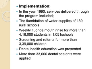 Some school oral health programs | PPTX