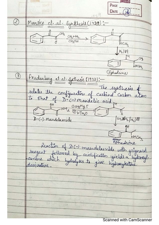 Some selective synthesis of natural product | PDF | Chemistry | Science