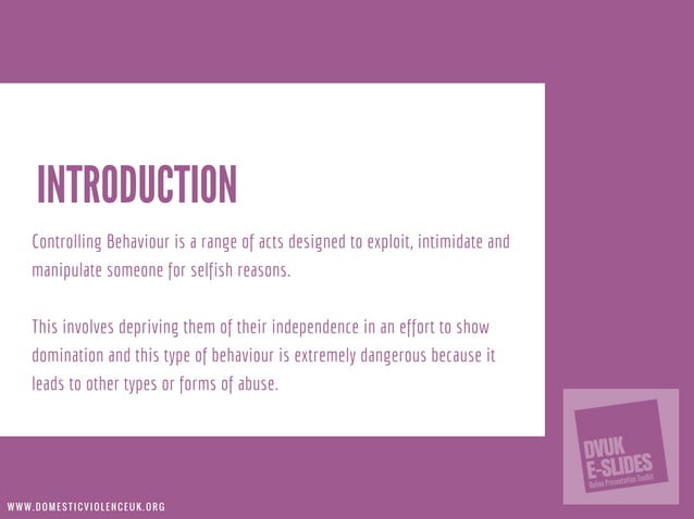 Some Signs Of A Controlling Behaviour | PDF