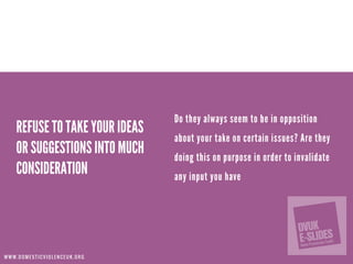 Some Signs Of A Controlling Behaviour | PDF