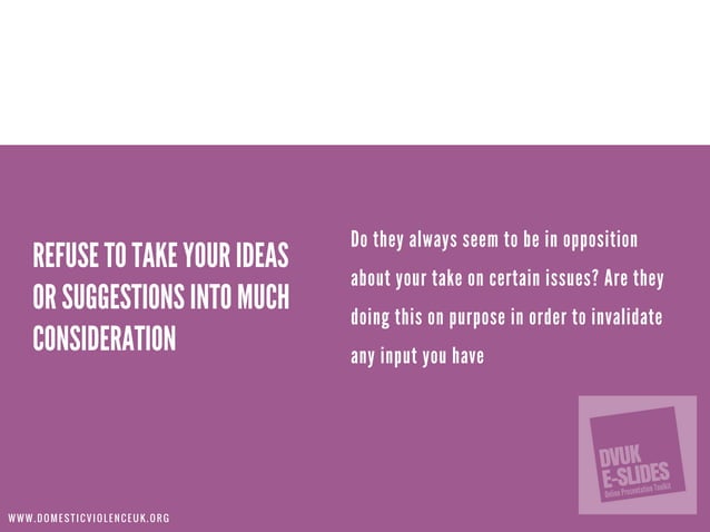 Some Signs Of A Controlling Behaviour | PDF