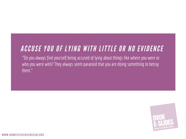 Some Signs Of A Controlling Behaviour | PDF