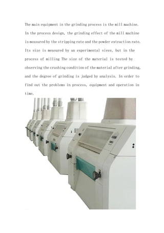 Some simple operation of wheat flour milling | PDF