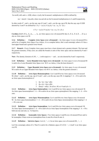 Some special artex spaces over bi monoids | PDF