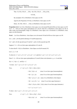 Some special artex spaces over bi monoids | PDF