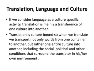Some strategies of translating culturally bound expressions and words ...