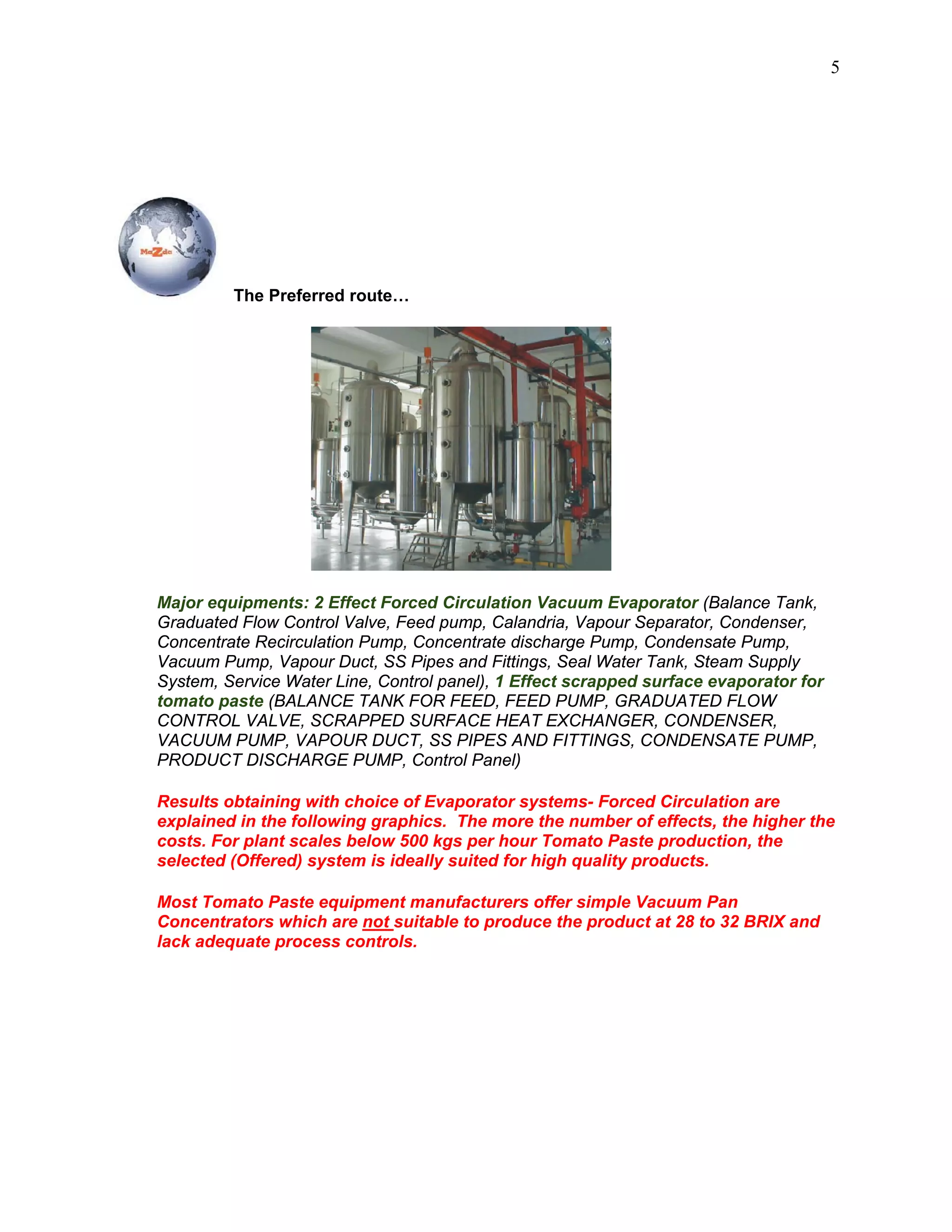 Some technology notes tomato paste projects | PDF