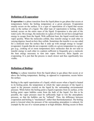 Vaporization Definition