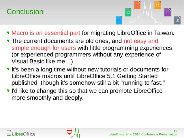 Libreoffice Conference 2016 Something About Macros 