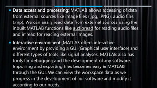 Something about matlab, tool matlab, software.pptx | Programming Languages | Computing
