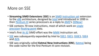 Something about SSE and beyond | PPT