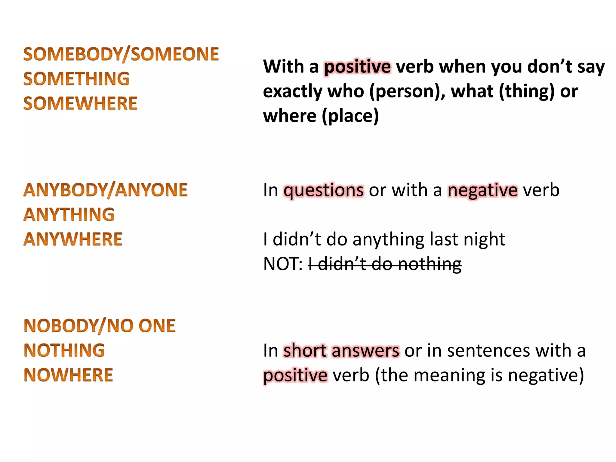 Something, anything, nothing | PPTX