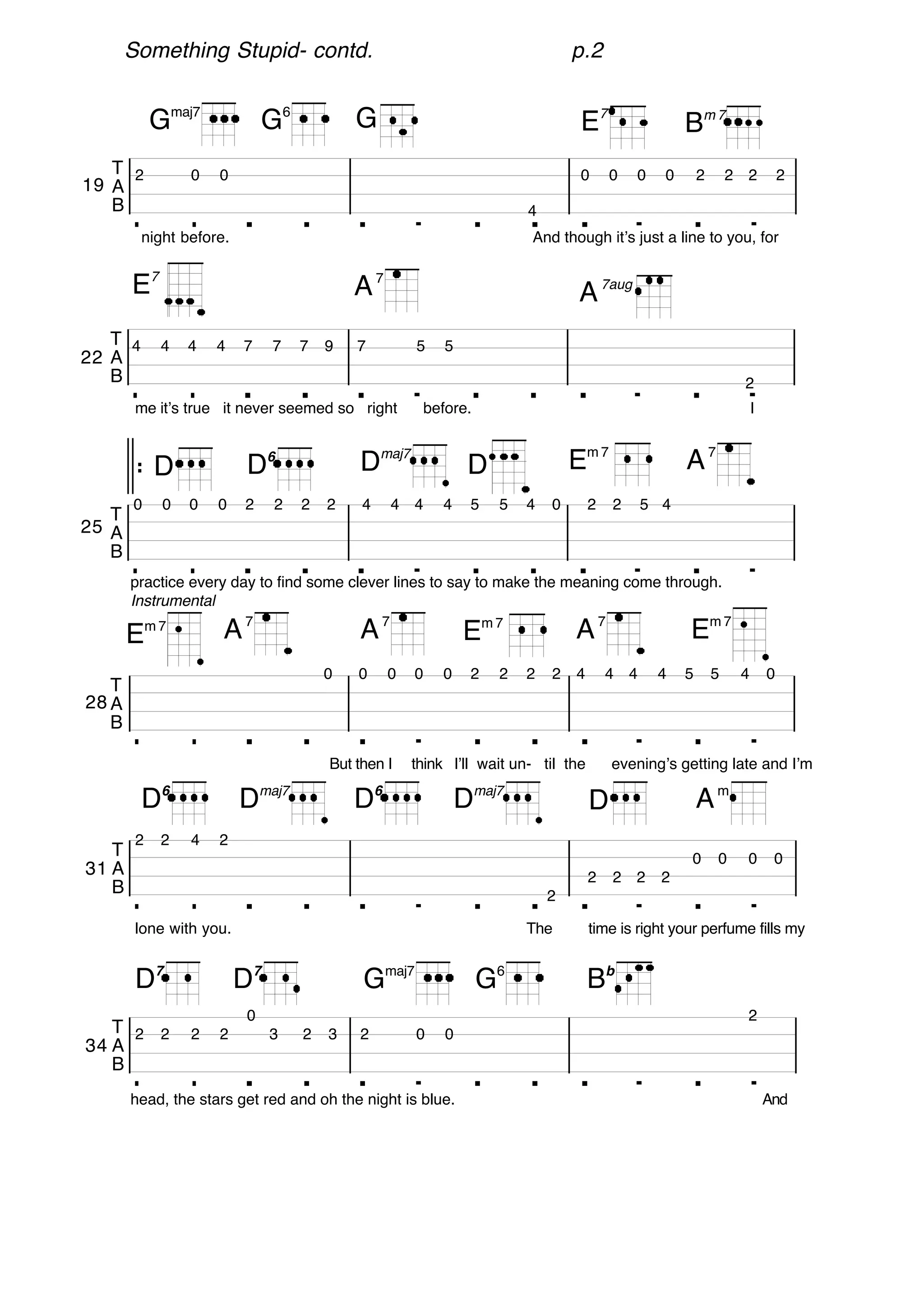Something stupid tabs | PDF