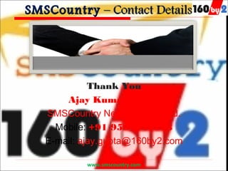 SMSCountry Networks Pvt. Ltd_Corporate Profile | PPT