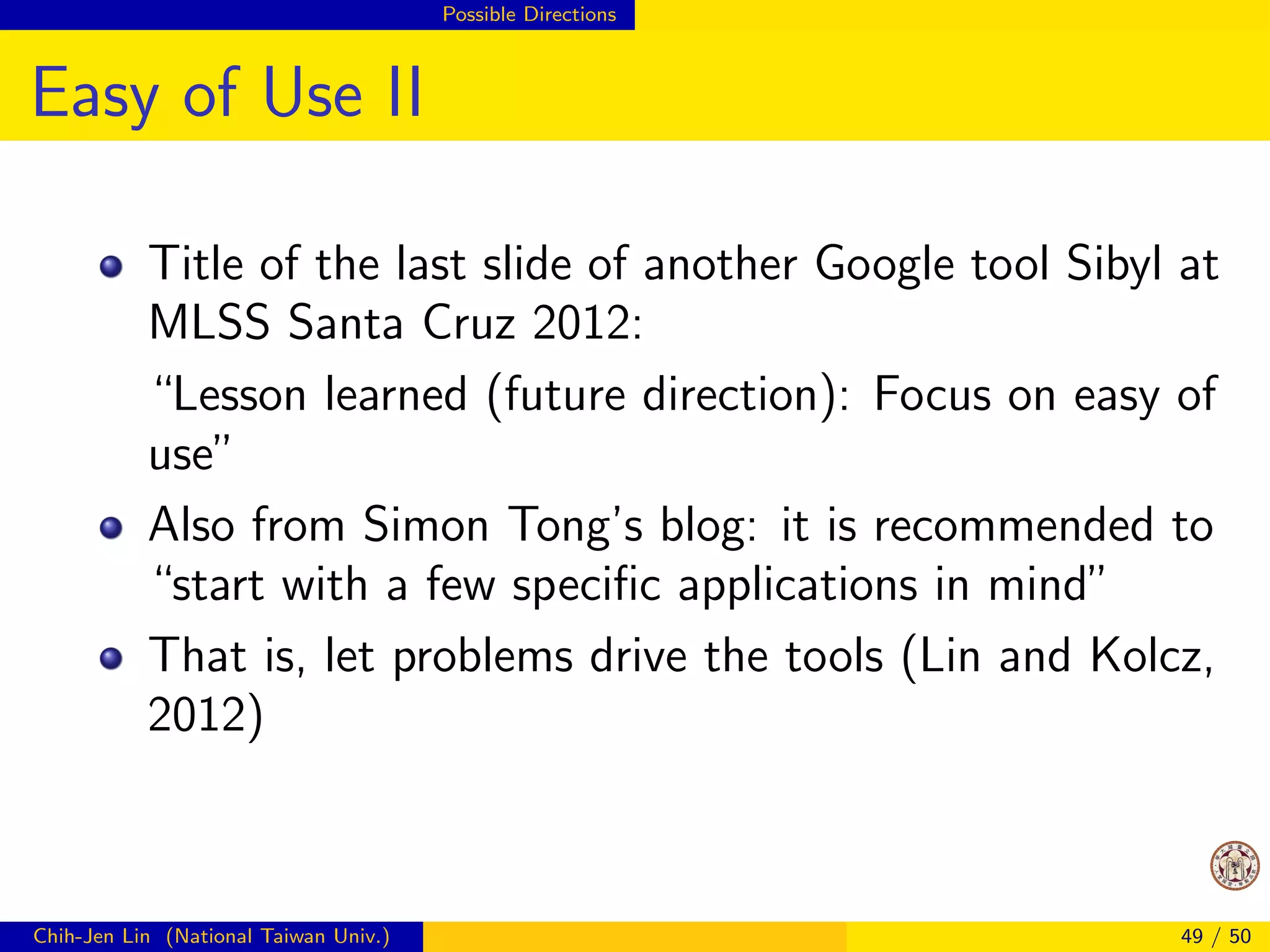 Some Thoughts On Large Scale Data Classification Ppt