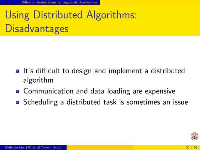 Some Thoughts On Large Scale Data Classification Ppt