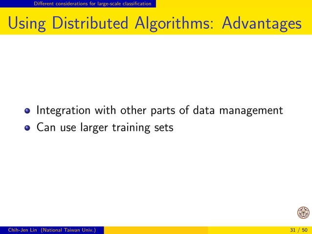 Some Thoughts On Large Scale Data Classification Ppt