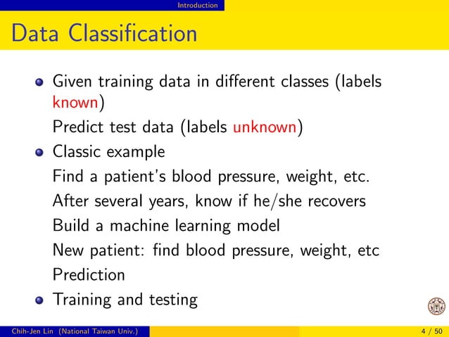 Some Thoughts On Large Scale Data Classification Ppt