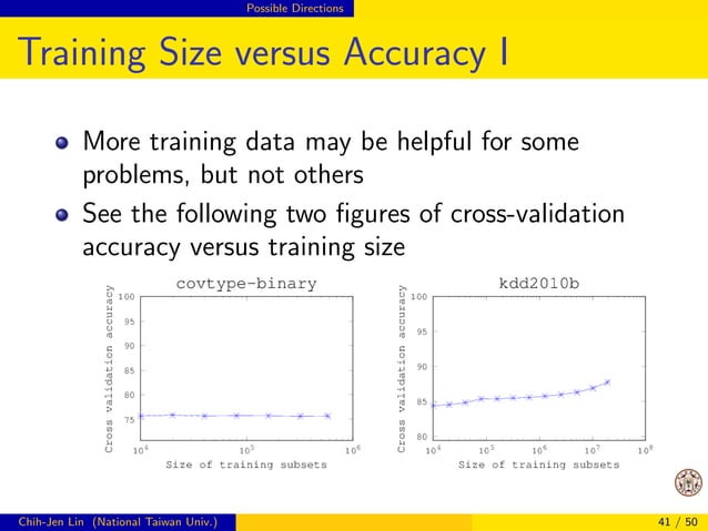 Some thoughts on large scale data classification | PPT