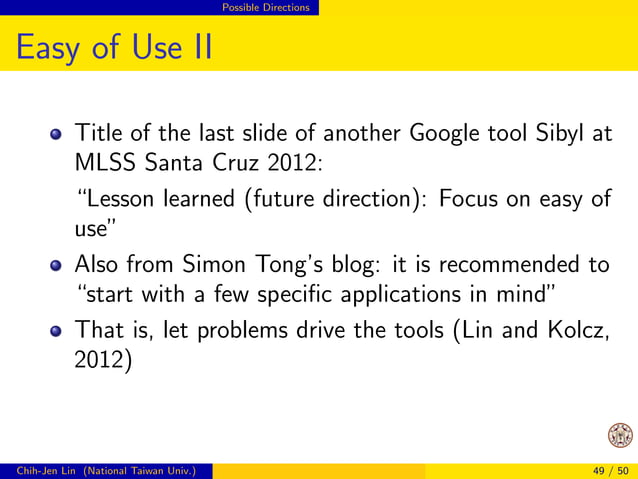 Some Thoughts On Large Scale Data Classification Ppt