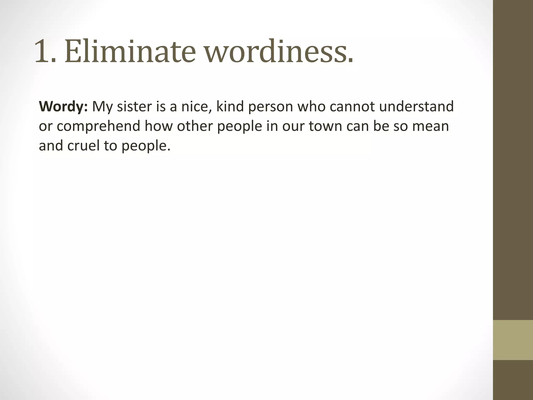 Some tips for writing stylish sentences | PPT